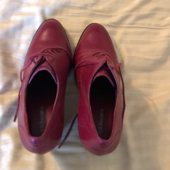 G.H. Bass & Co | Shoes | Deep Red Booties | Poshmark